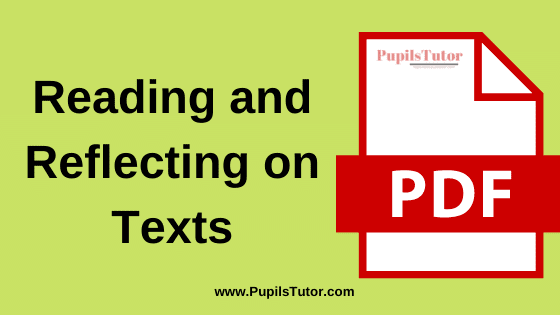 (Latest) Reading and Reflecting on Texts PDF
