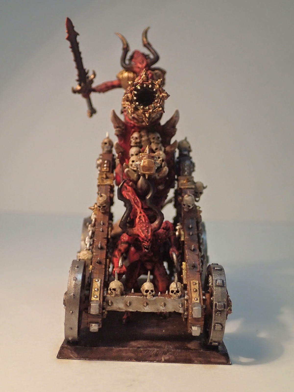 The Greater Army of Khorne: Converted Skull Cannon of Khorne