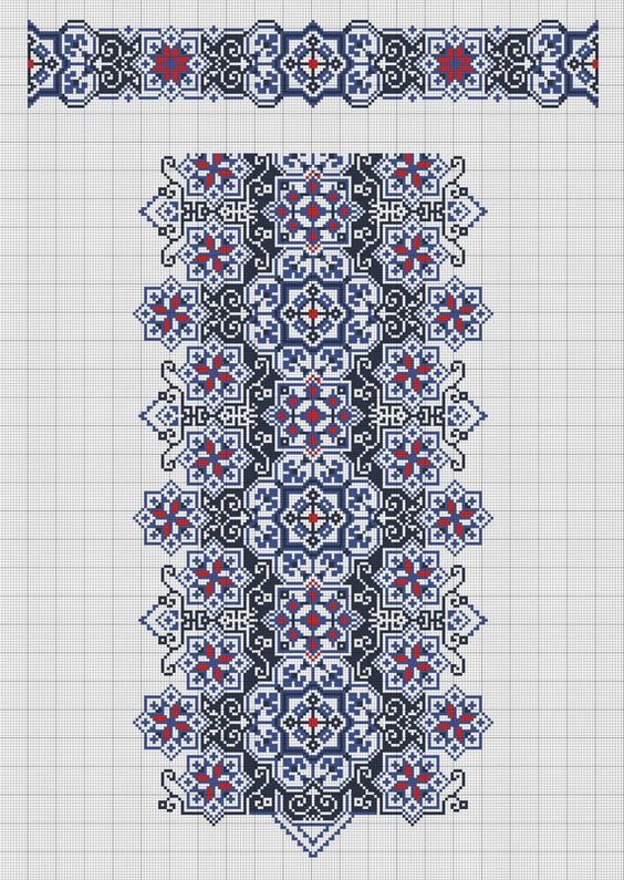 Kanaviçe İşleme Desenleri | Kanaviçe Şemaları