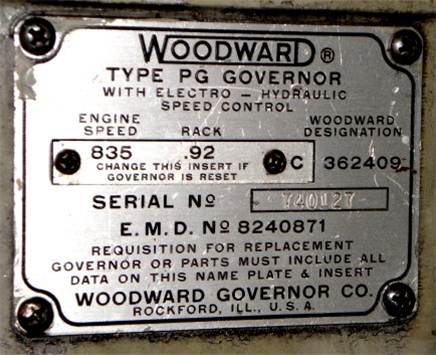 Railway Journeys and other railway articles: Governors on Diesel ...