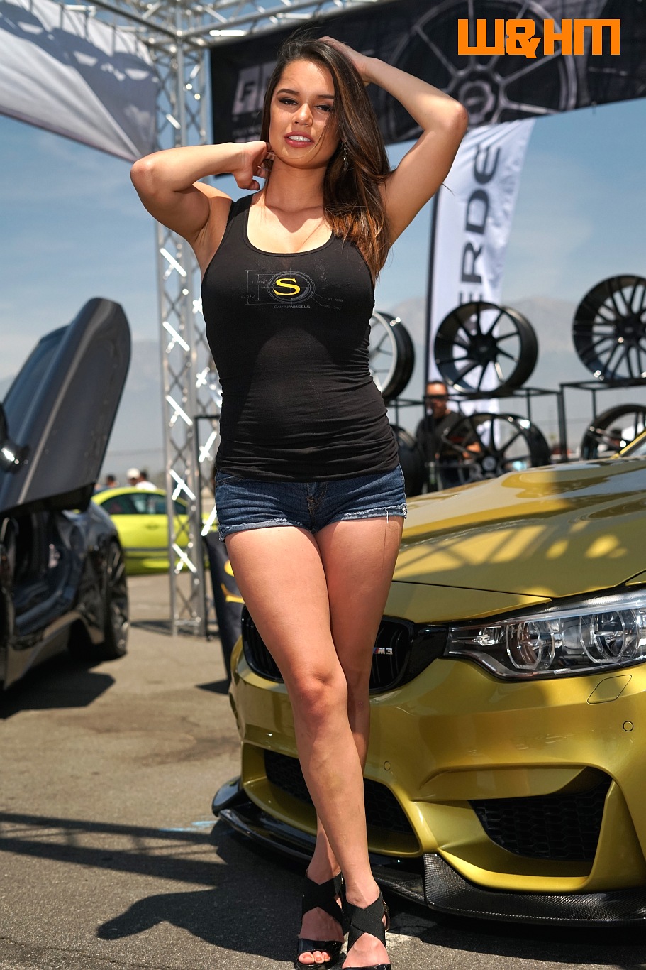 Sultry Model Ally Joy for Savini Wheels at #Bimmerfest 2017 #allyjoy