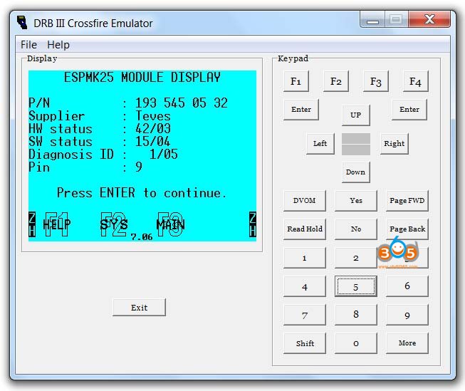 2005 Chrysler Crossfire ABS Bleeding with DBR III emulator - Auto ...