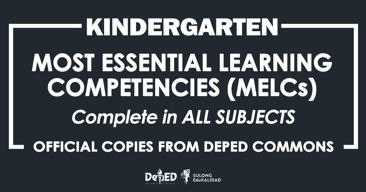 Official MELCs in KINDERGARTEN (All Subject Areas) Free Download ...
