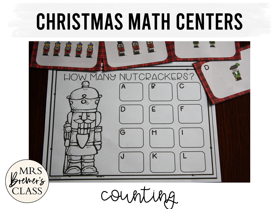 Nuts About Nutcrackers | Christmas Math Centers for Kindergarten and ...