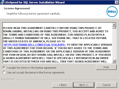 SQL SERVER DBA and Azure SQL: Litespeed Installation Steps