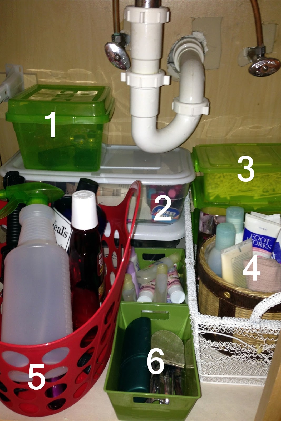Learning at His Feet: Clutter Crushing ~ Under the Bathroom Sink