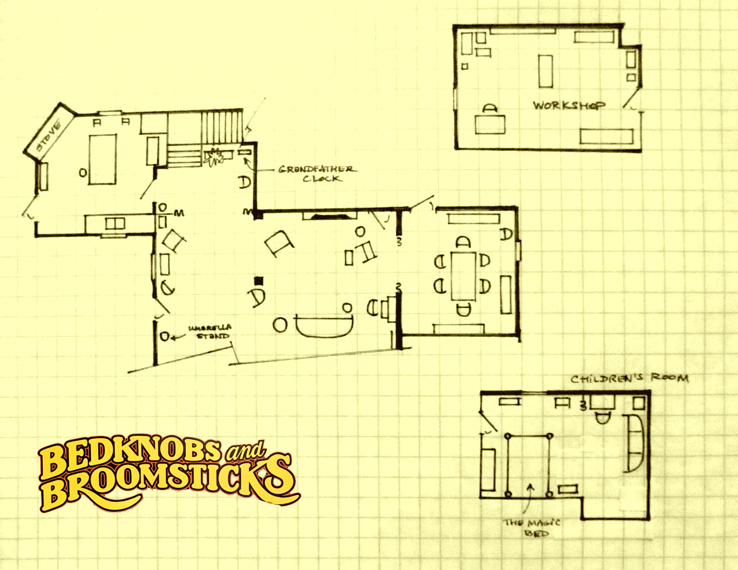 TV/Movie Set: Bedknobs and Broomsticks ( 1971 ) - Silver Scenes - A ...