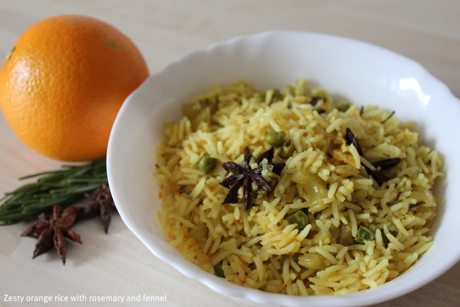 A DISH AT A TIME: Zesty orange rice with rosemary and fennel