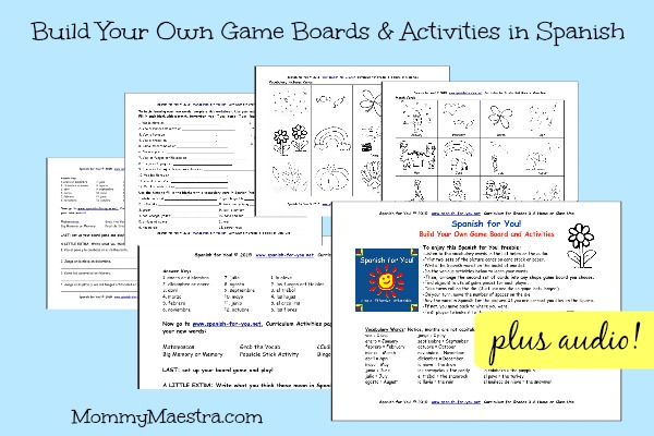 Mommy Maestra: Free Download: Build Your Own Board Games in Spanish