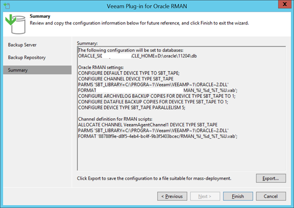 VirnaTech: Backup an Oracle DB using Veeam Plugin for Oracle RMAN