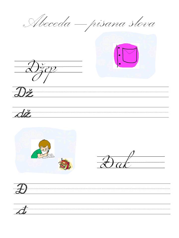 Zlatna djeca: Abeceda - pisana slova