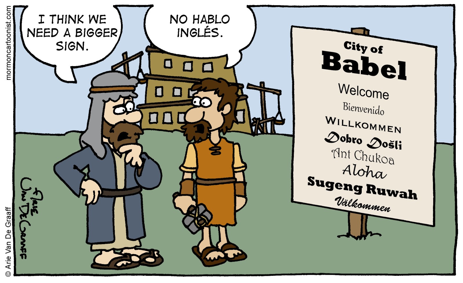 Ward Cartoonist: Welcome to Babel