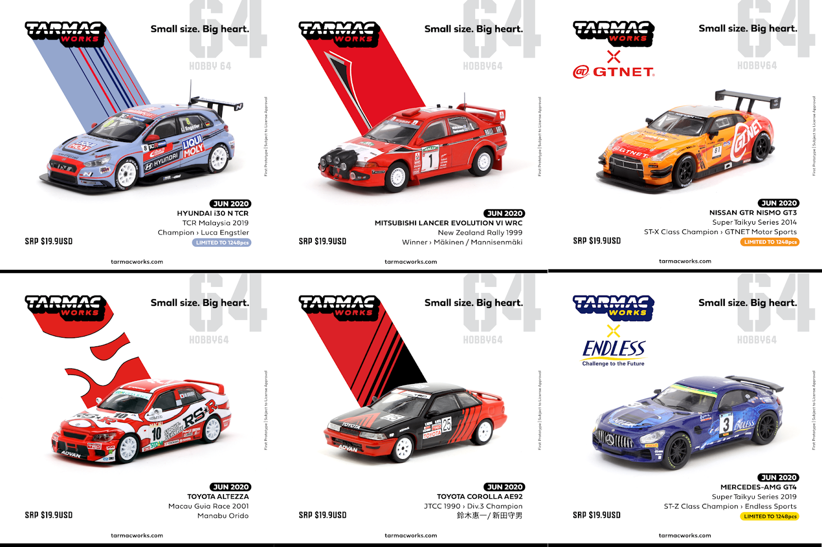 Tarmac Works annonce ses nouveautés 1/64 pour l'été - Mininches