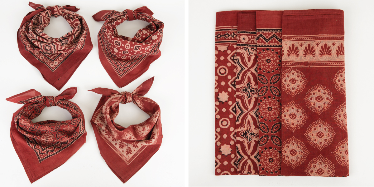 Bandanas – Block Printed, Blank, or in Sets - the MAIWA BLOG