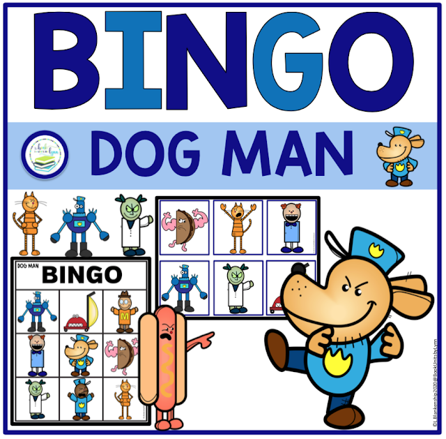DOG MAN BINGO ~ Book Units by Lynn
