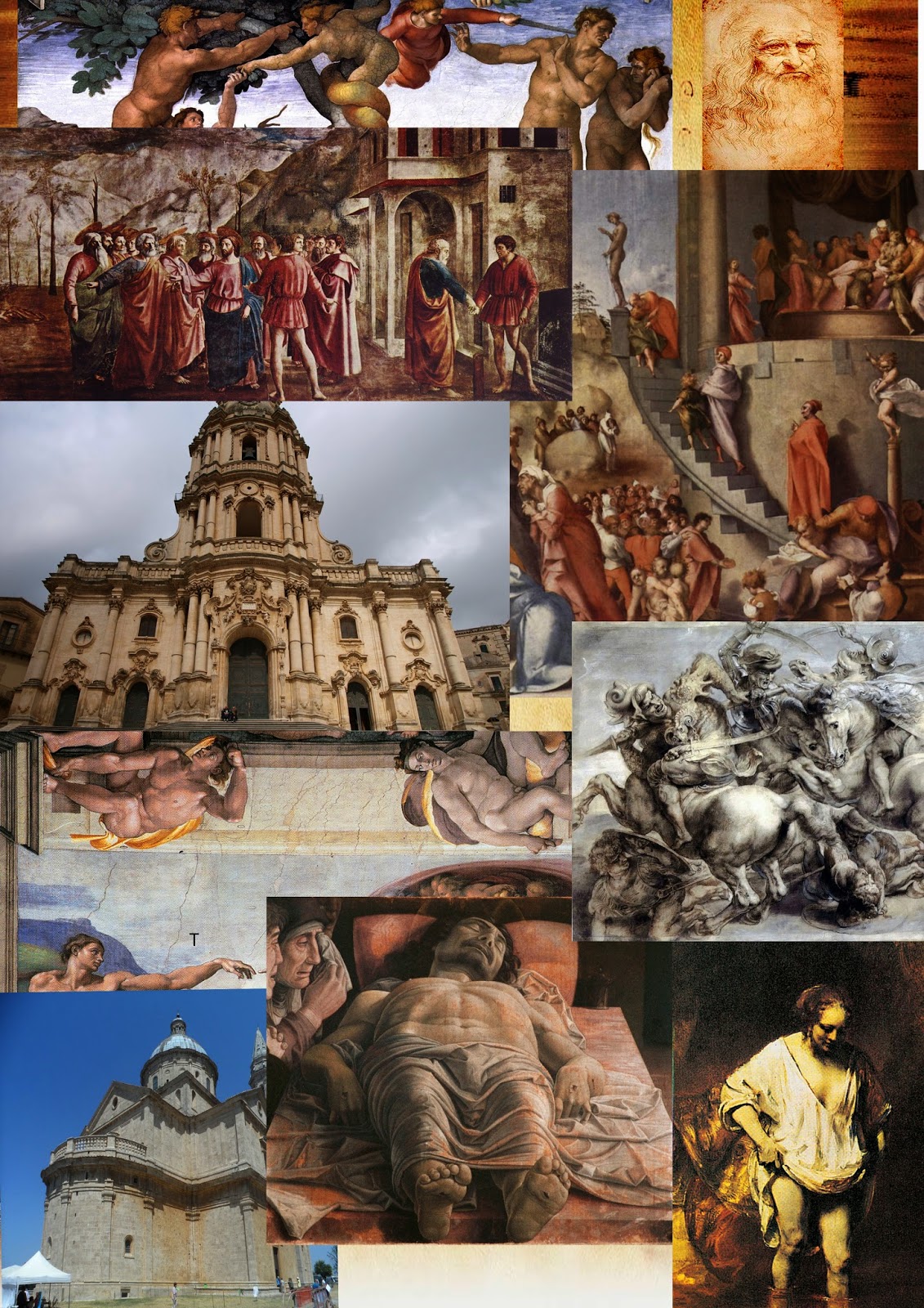 Arbeidsblogg: Kollasjer med tema fra stilhistorie