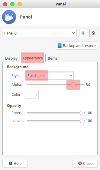 XFCE + Global Menu + Capitaine Theme Pack