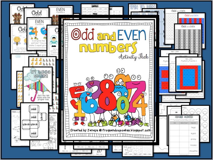 Tales of Frogs and Cupcakes: Odd and Even Numbers!
