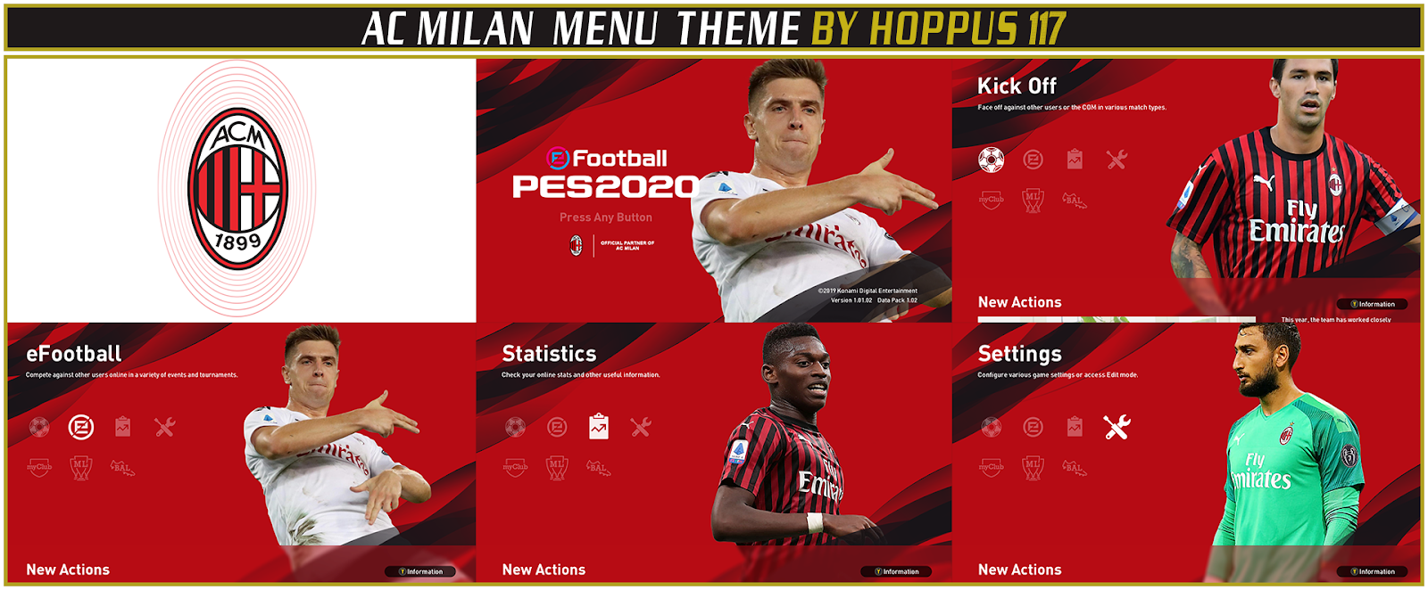 PES 2020 AC Milan Menu Mod by Hoppus 117 ~ PES-ID | Download Gratis ...
