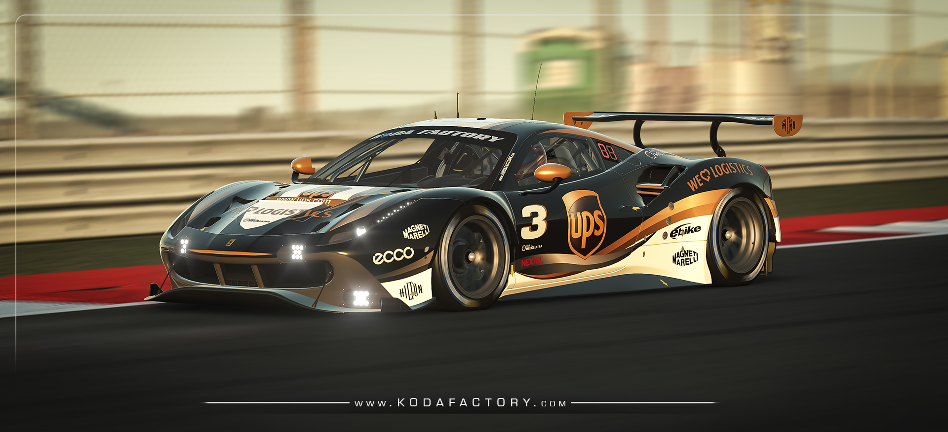Koda Factory: UPS Ferrari 488 GTE | rFactor 2