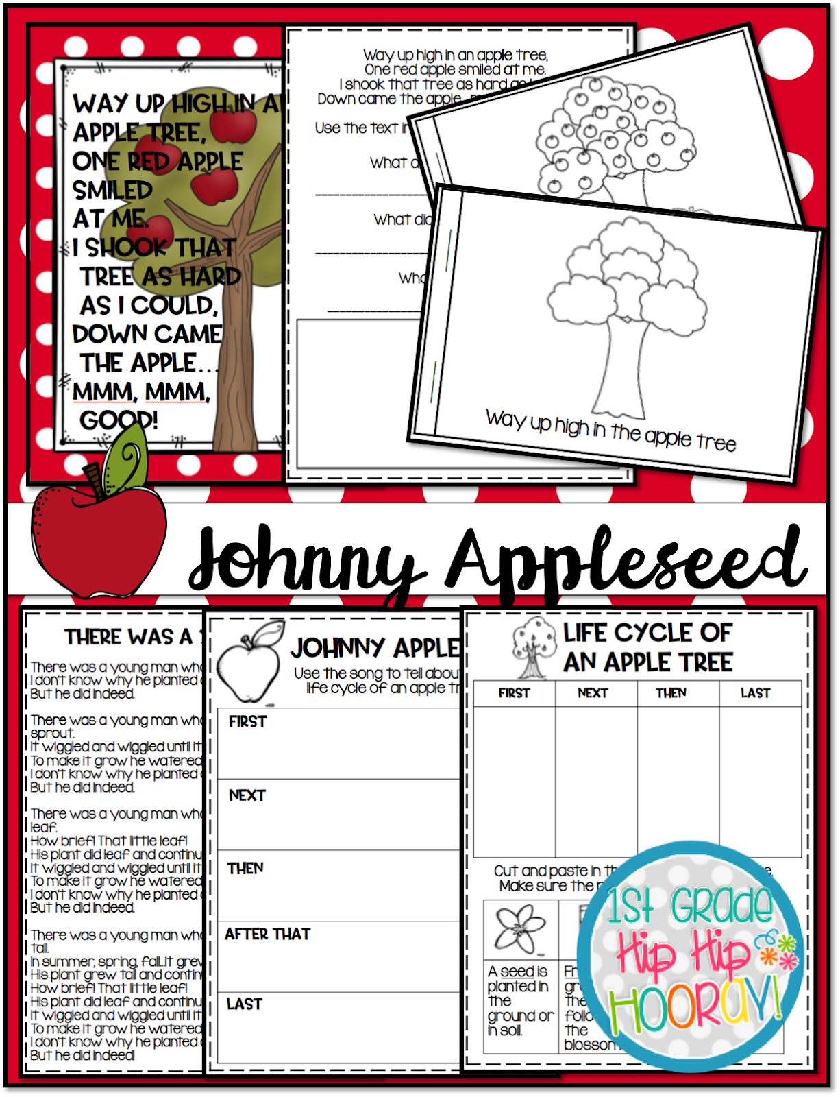 1st Grade Hip Hip Hooray!: September...Johnny Appleseed, Apples and ...