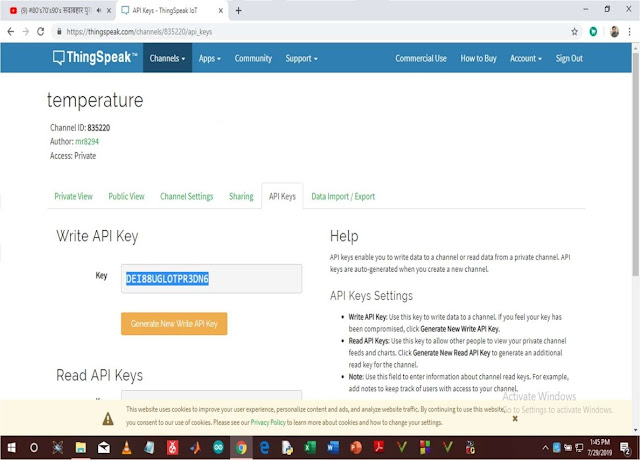 15. Measure Temperature and Upload data in ThingSpeak