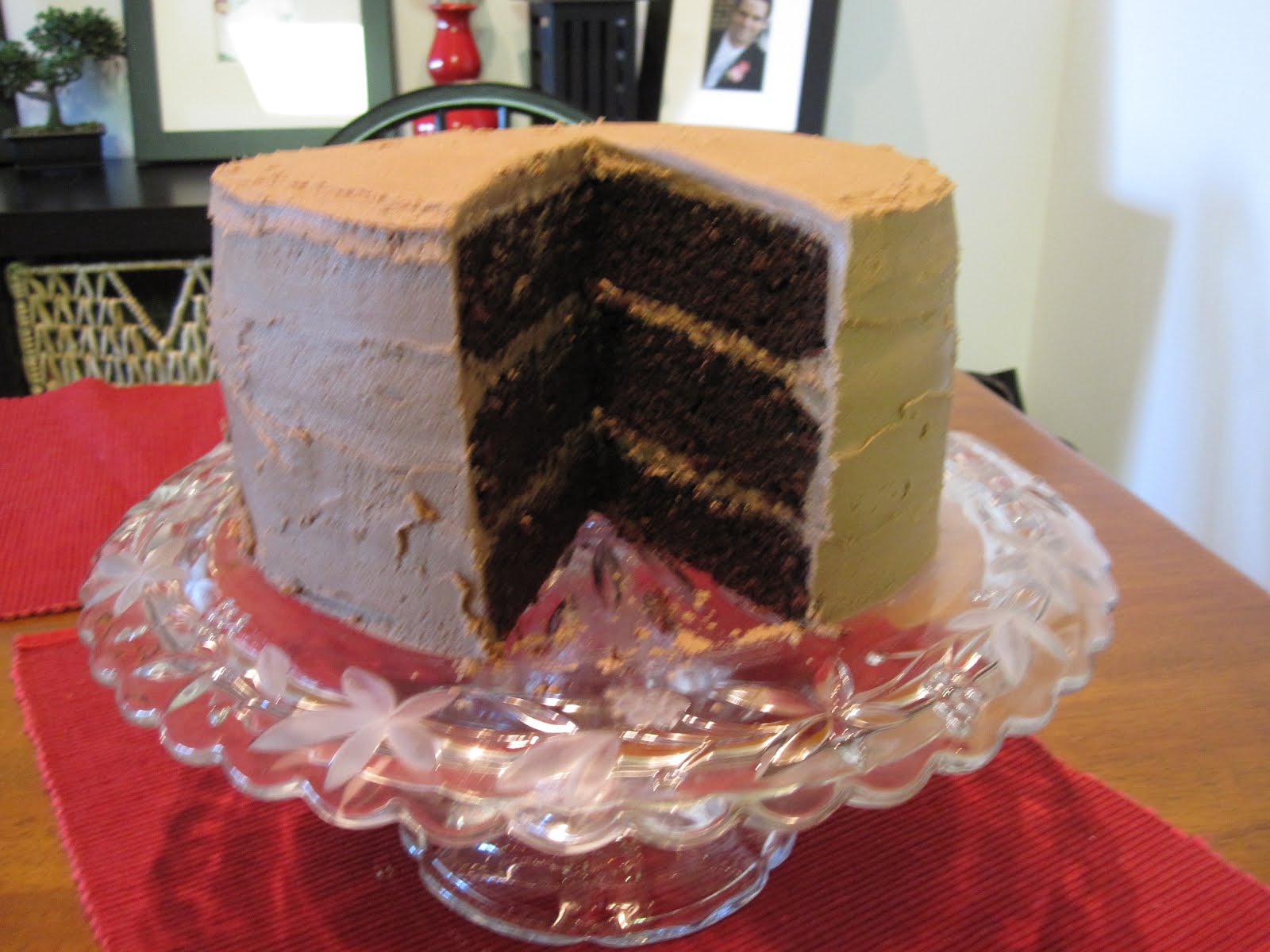 Kim Brûlée: Double Chocolate Layer Cake