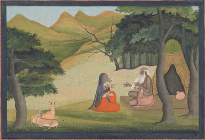 Indian Epics: Images and PDE Epics: Image: Queen Choladevi and the Sage ...