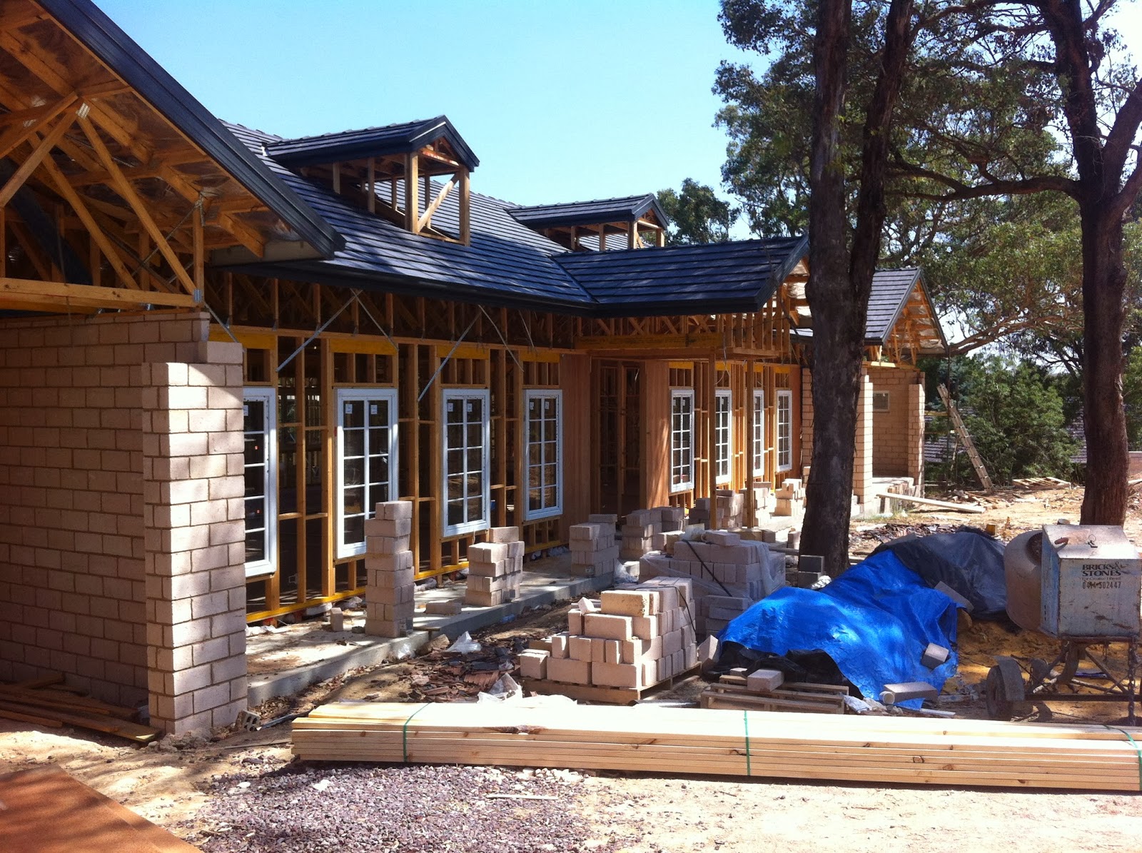 New home build with timbercrete