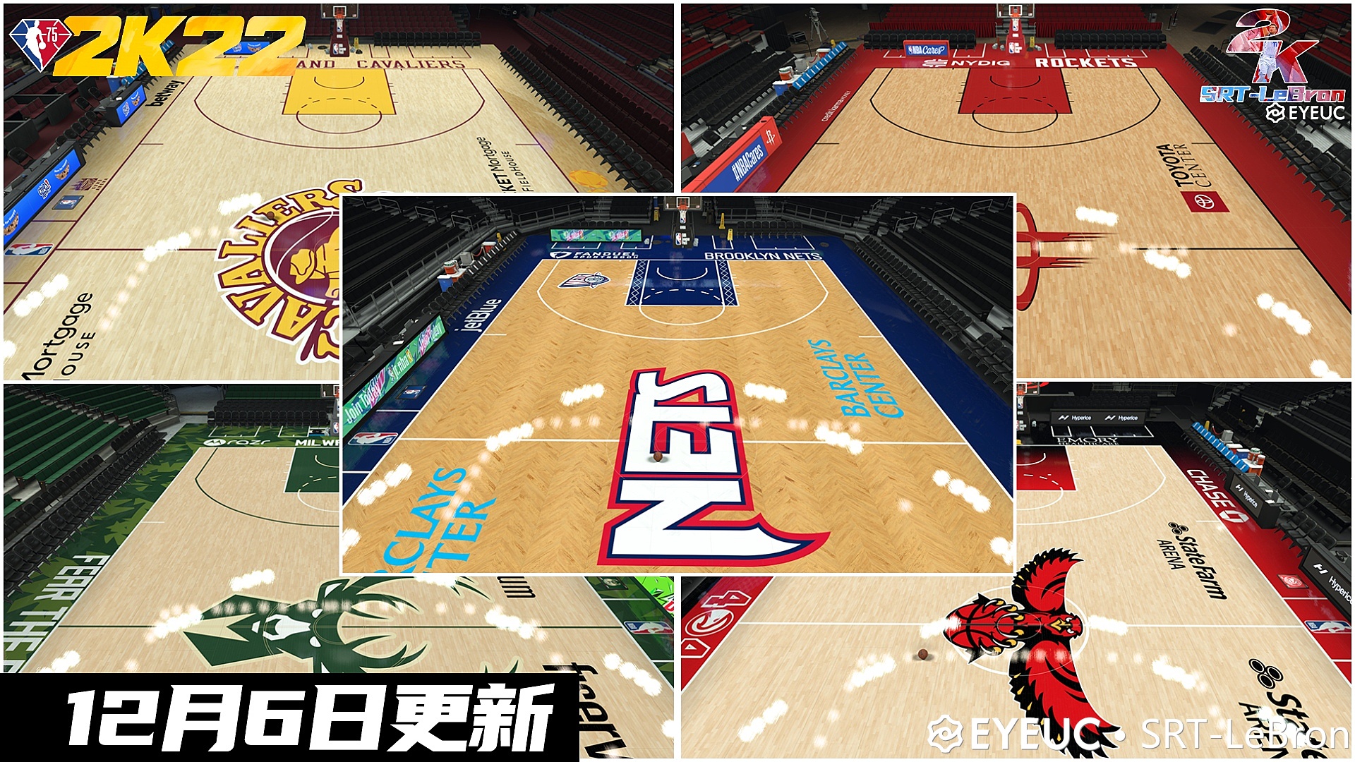 NBA 2K22 City Edition Courts All in One Pack V2.6 by SRT-LeBron