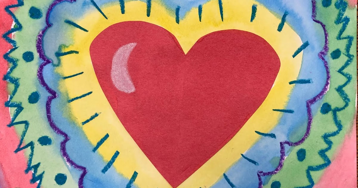 Mrs. Harris' art room: Jim Dine Radiating hearts kindergarten art lesson