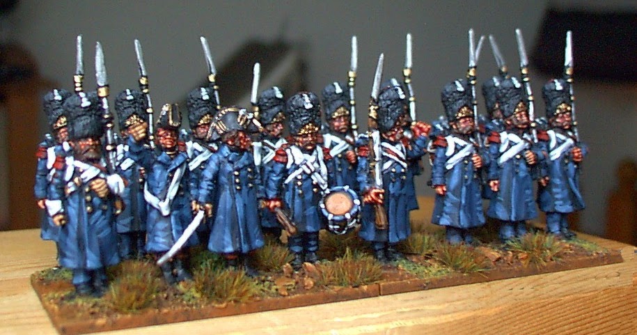 Painting Lead and other stuff.: 28mm Napoleonic French Old Guard Grenadiers