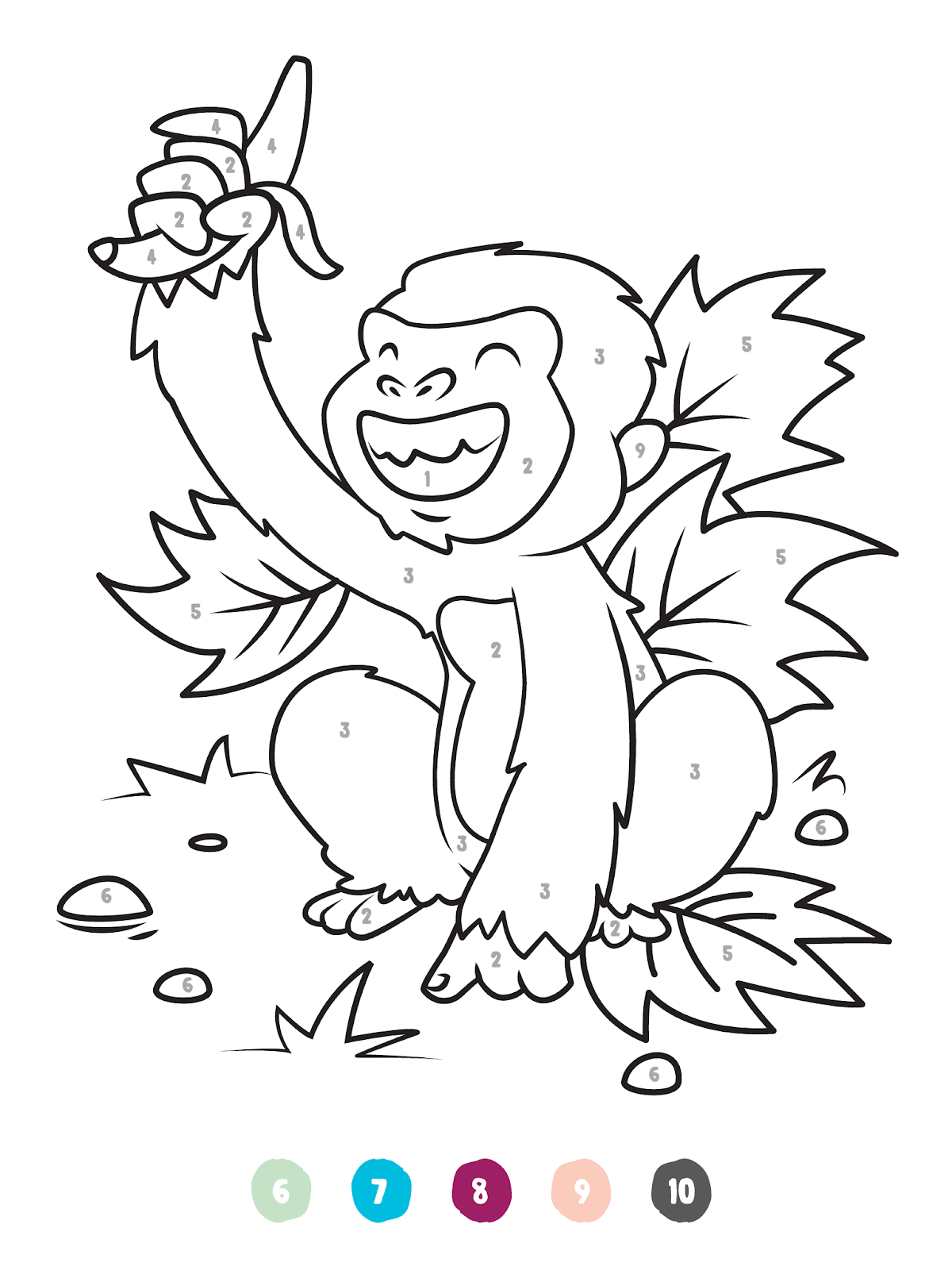 STORYWRAPS: "Color by Number Animal Friends" - a bookwrap