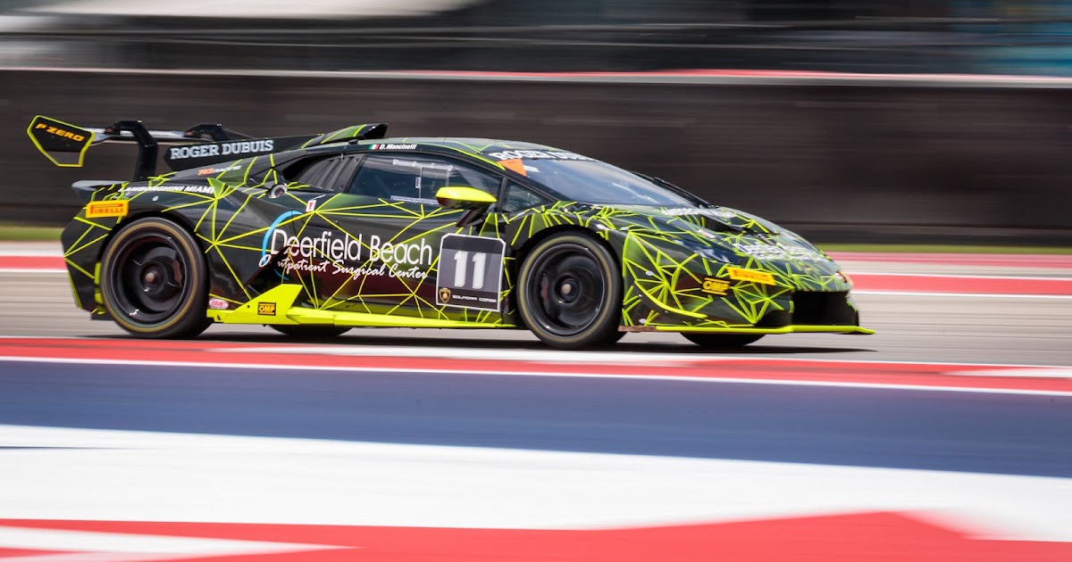 Lamborghini Super Trofeo race at the Circuit of The Americas in Austin ...