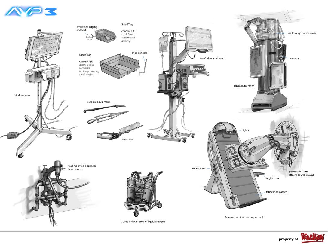 DAMIEN MURPHY - Portfolio Blog: Alien vs Predator 3 concepts