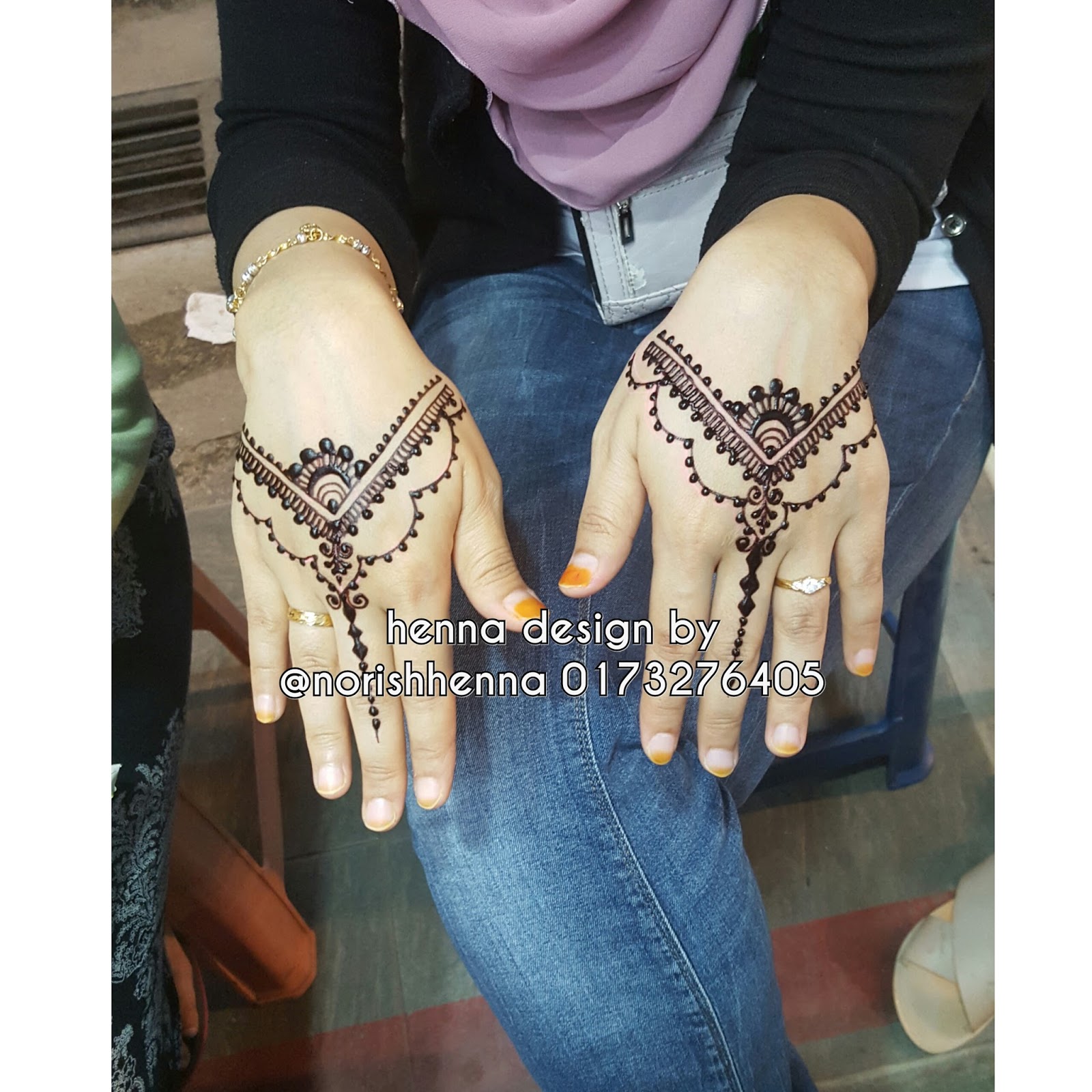 PERKHIDMATAN UKIRAN INAI PENGANTIN: Inai Tangan, simple dan sweet ...