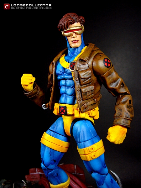 Loosecollector Custom Figures Archive: Jim Lee style Cyclops (brown jacket)