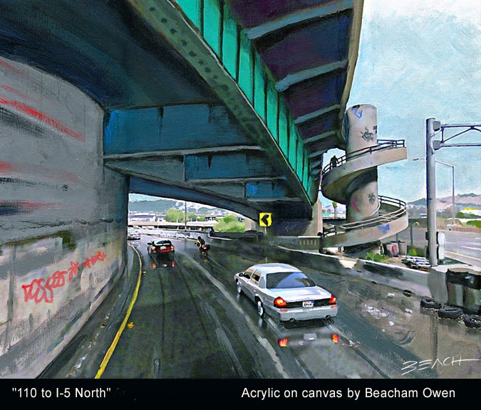 Beacham Owen Art Studio: Pasadena-Harbor Freeway Art Los Angeles
