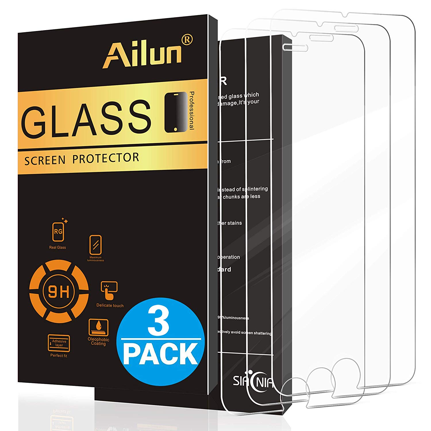 AILUN Screen Protector For IPhone 8 Plus 7 Plus 6s Plus 6 Plus 5 5 Inch ailun-screen-protector-for-iphone-8-plus-7-plus-6s-plus-6-plus-5-5-inch