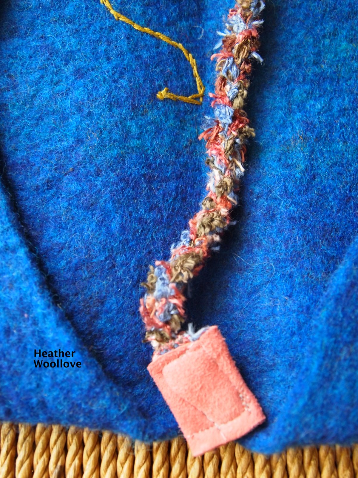 Wool love-functional fiber art: Embellished 'Silk Scraps' Journal Cover ...