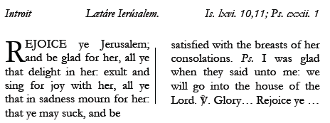 Anglican Patrimony: Laetare Sunday