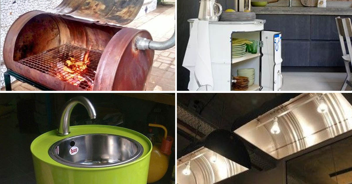 12 Idea DIY Barangan Kitar Semula Daripada Tong Drum