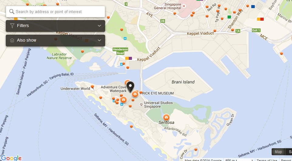 About Singapore City MRT Tourism Map and Holidays: Sentosa 4D ...