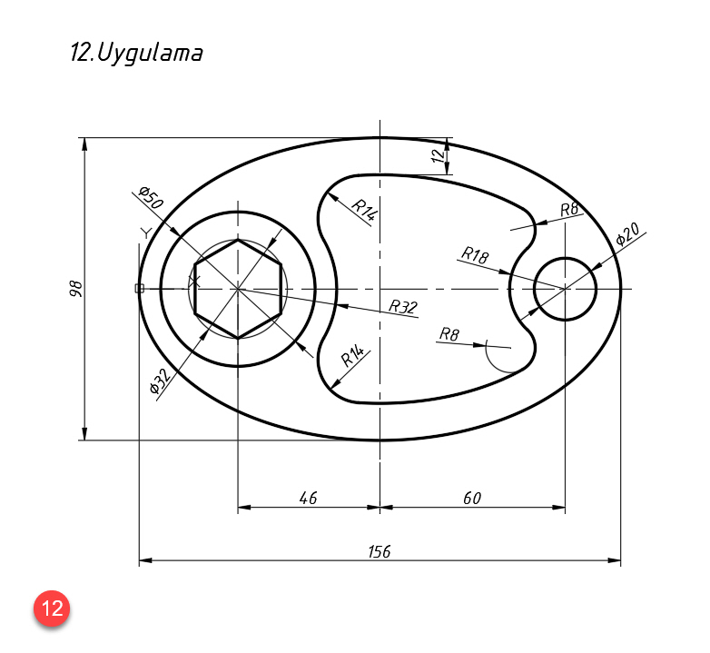 Kutlay Akdogan Kişisel Blogu: AutoCAD Uygulamaları 11-12 Kutlay Akdogan Kişisel Blogu: AutoCAD Uygulamaları 11-12