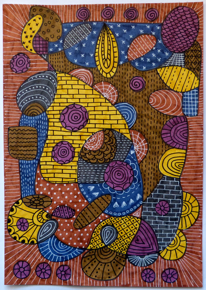 Caatje's Artsy Stuff: Doodling with markers