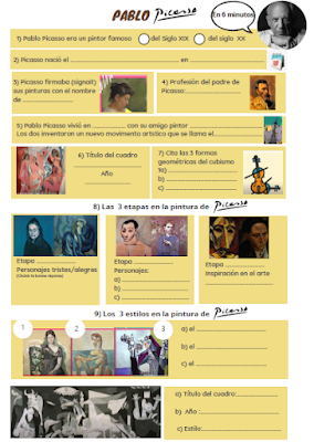 Les quichotteries de Delphine: Picasso en 6 minutos