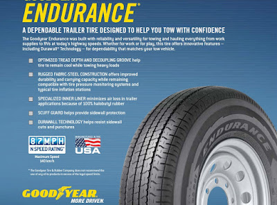 RV Tire Safety: Goodyear Endurance ST tire info