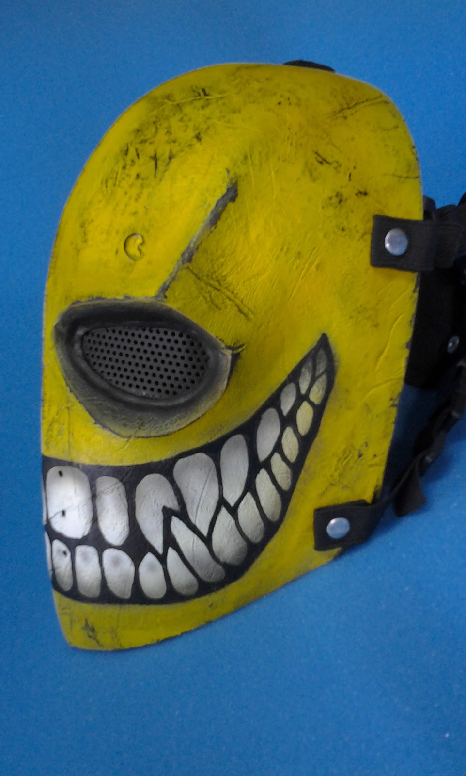 Fiber and Resin: Yellow Smiling Mask