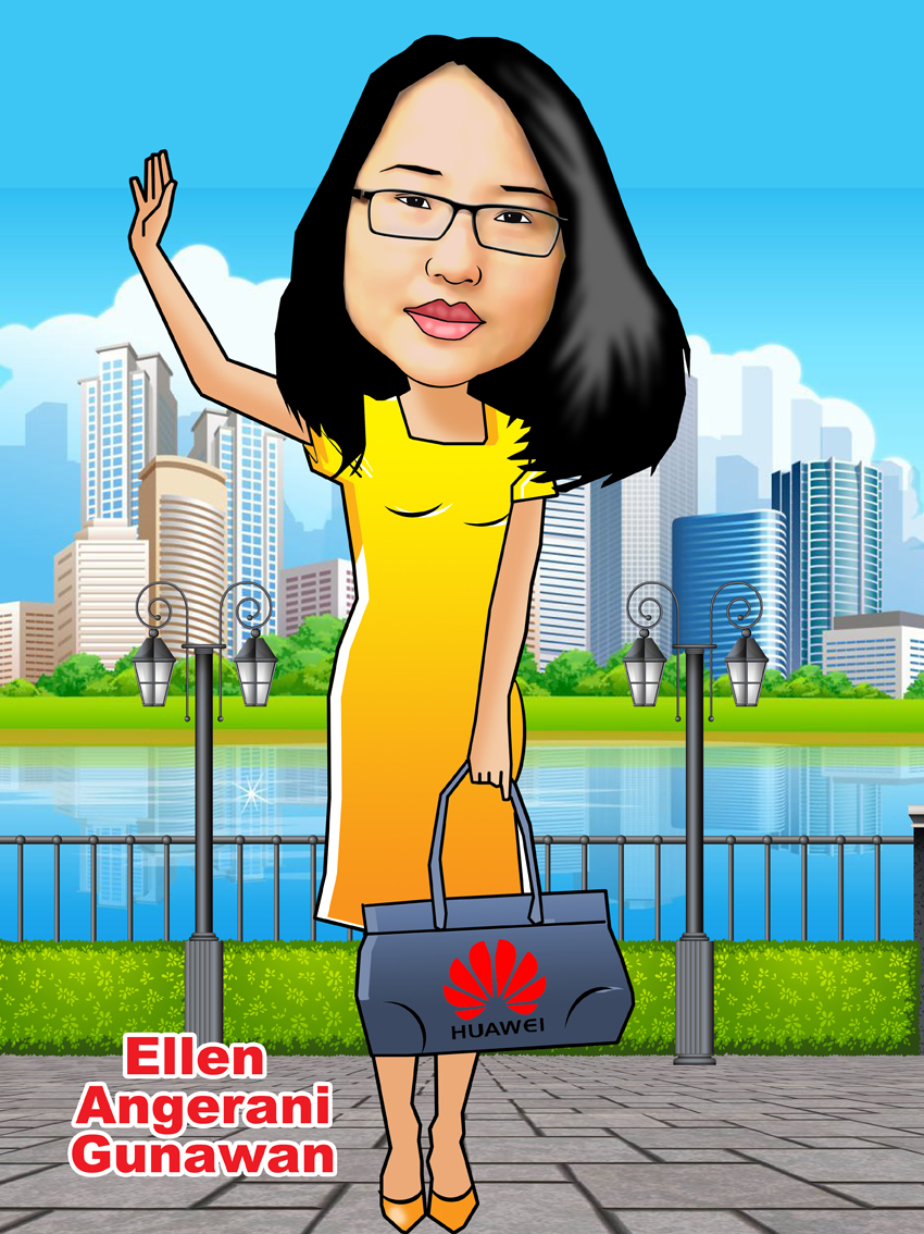 jasa karikatur murah: Karikatur Perempuan Indonesia