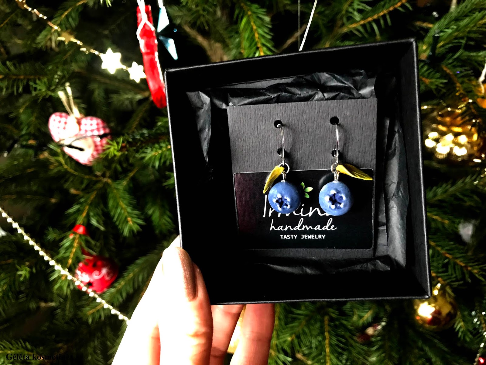 #DOVANŲ IDĖJOS. IRMINA HANDMADE tasty jewelry mėlynių auskarai - sauja ...